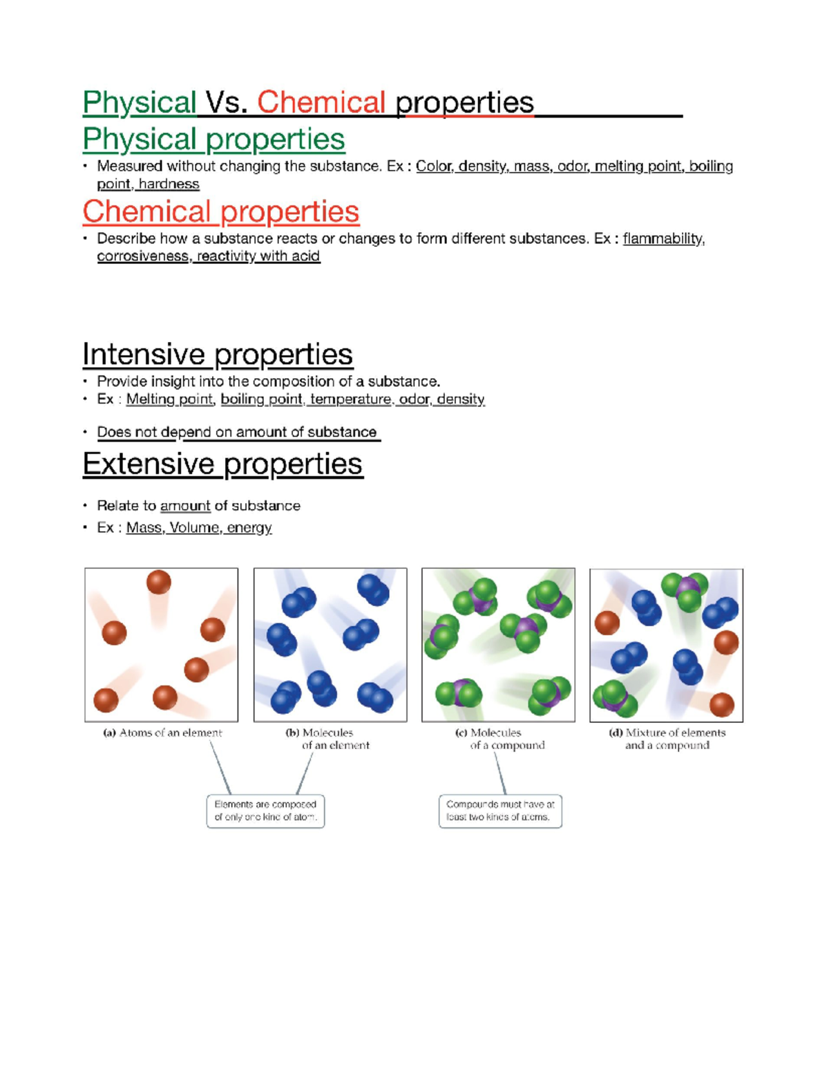 Properties of Matter 1 - CHEM 101 - Studocu
