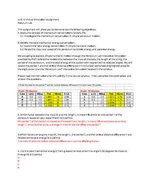 Unit 6 Assignment - PHY 1301 - Studocu