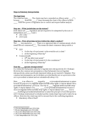 Case Note Examples Detailed Case Note and Short Case Note - LA1102 ...