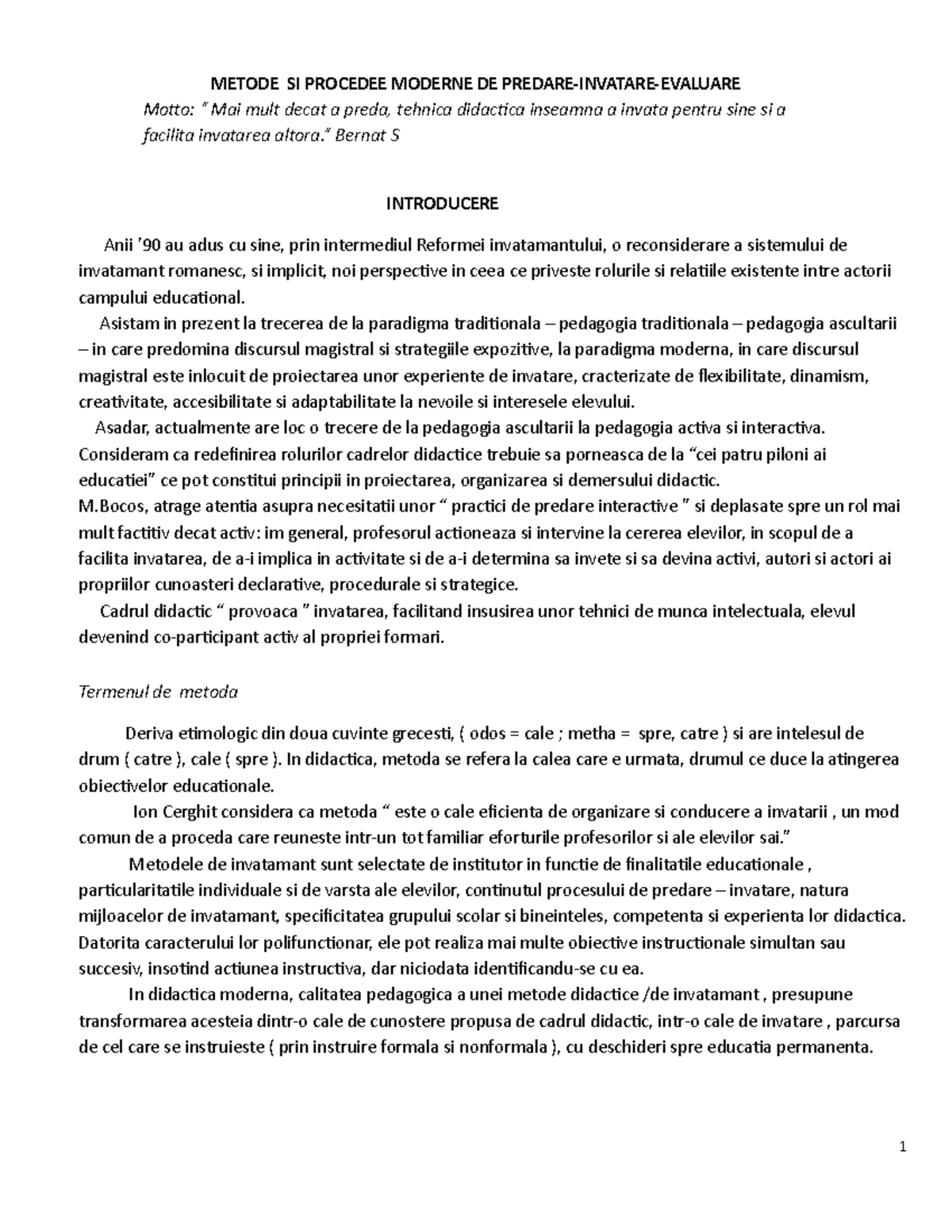 284413969 Referat Metode Si Procedee Moderne de Predare Invatare ...