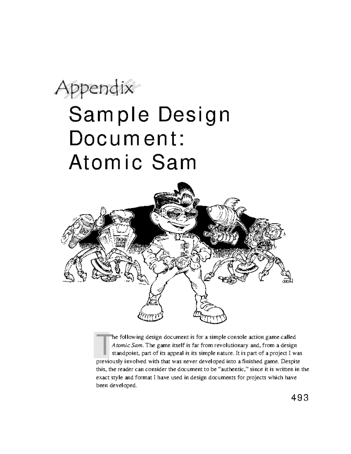 Atomic Sam Game Desing Document 123456 - Appendix Sa m ple Design Docum ...