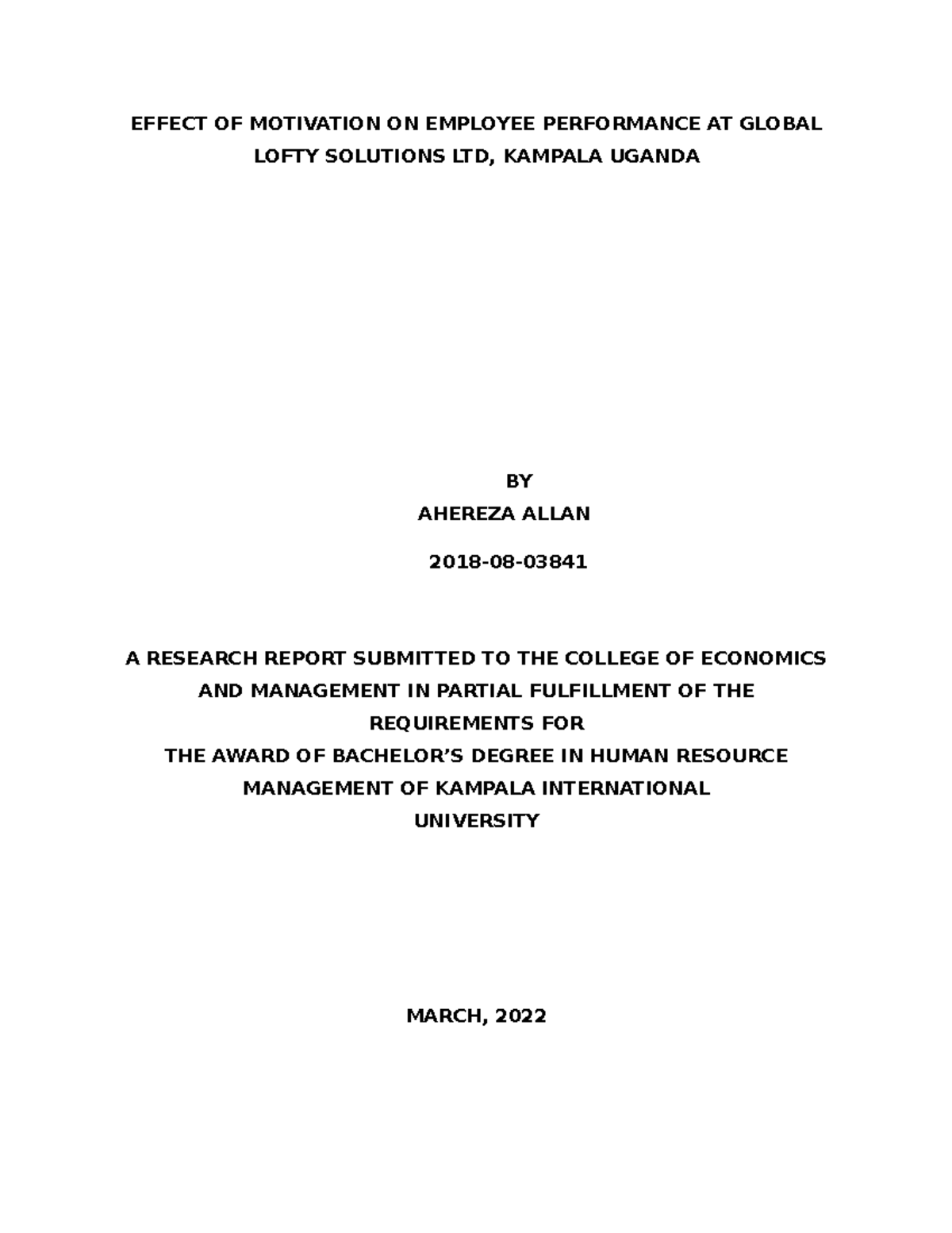 Allan Final Report for assessment for university - Accounting and ...