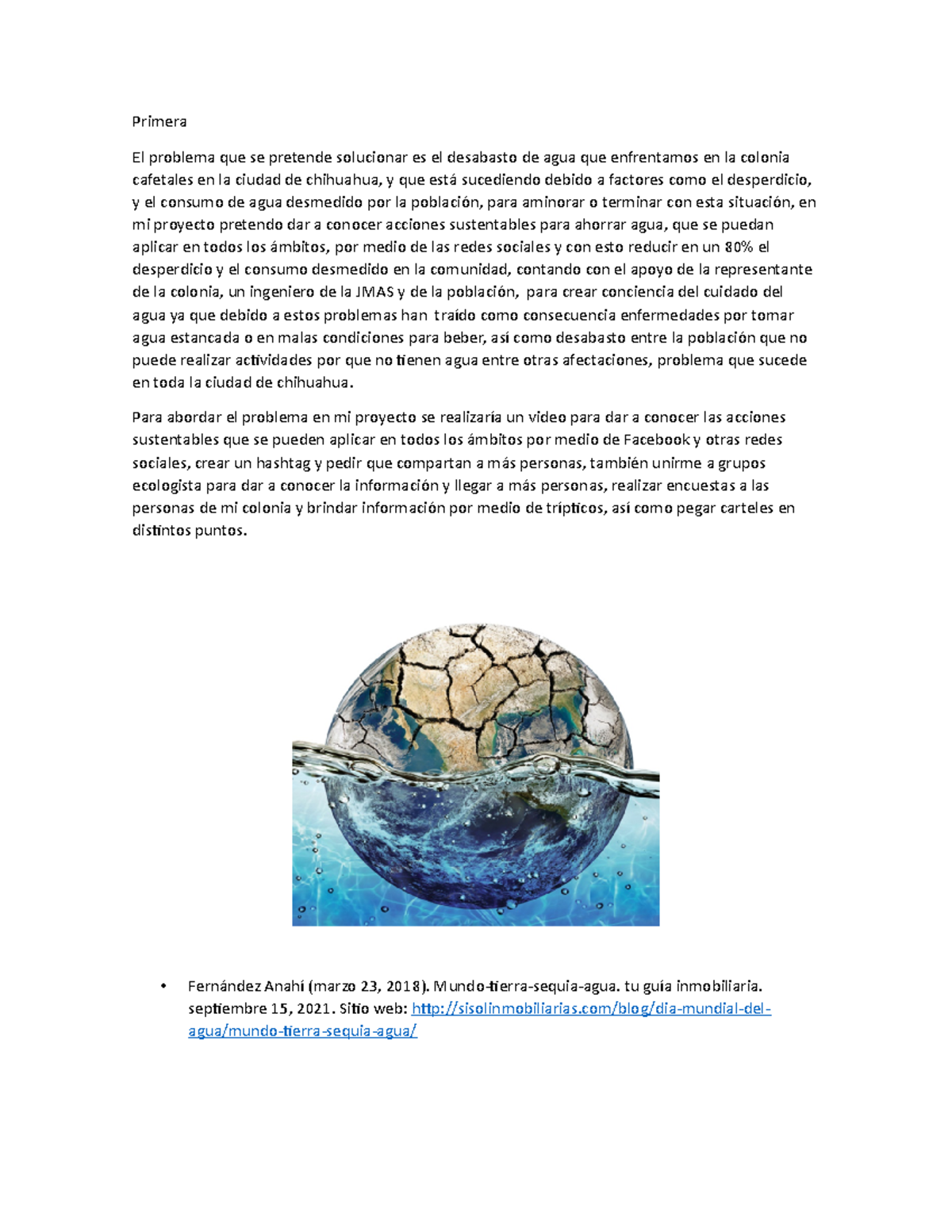 Semana 4 proyecto final - Primera El problema que se pretende ...