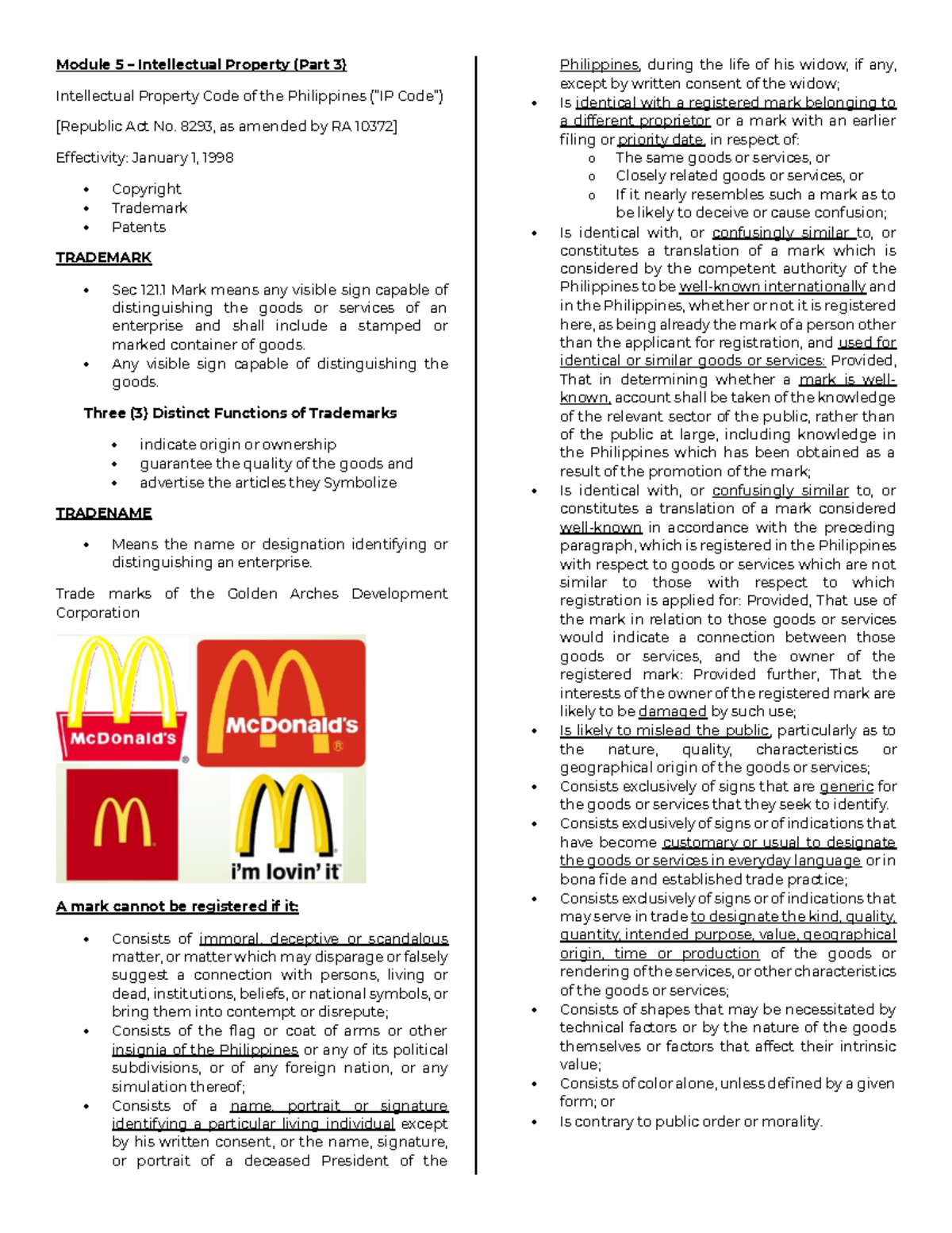 Midterms-reviewer - Module 5 – Intellectual Property (Part 3 ...