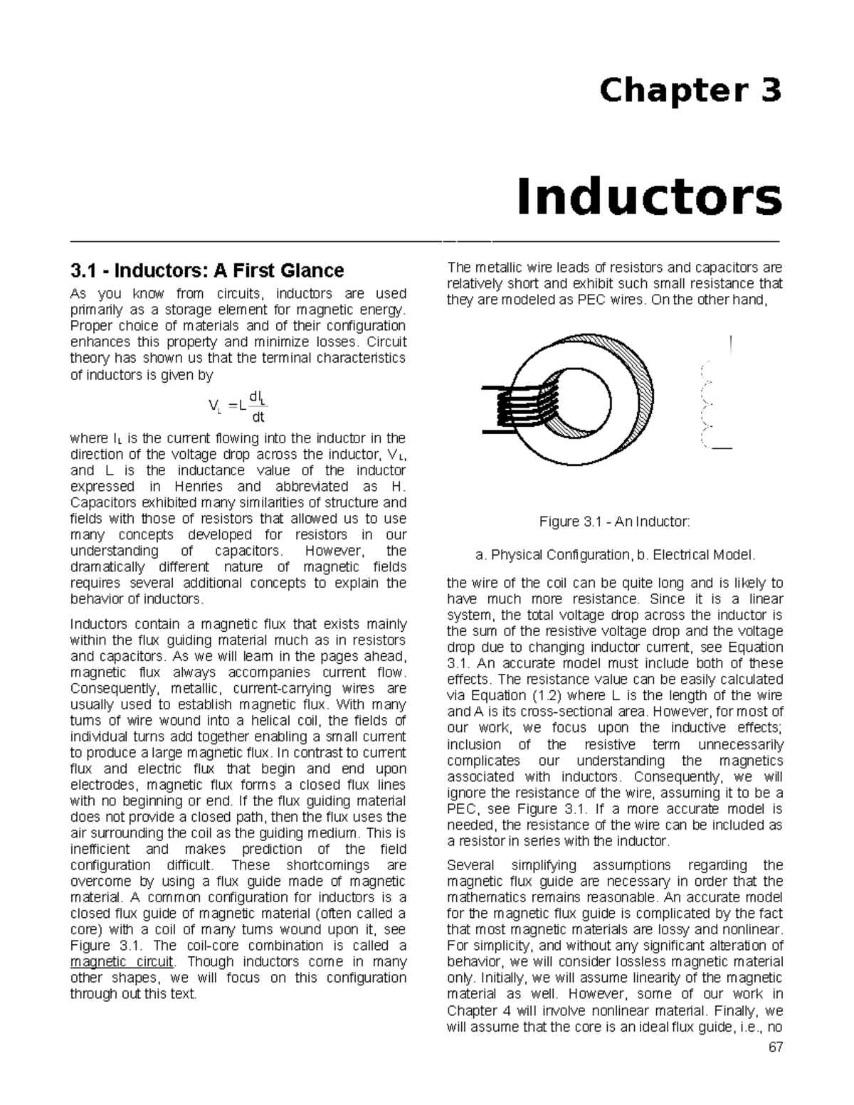 CH3IND1ed - Chapter 3 Inductors - Studocu