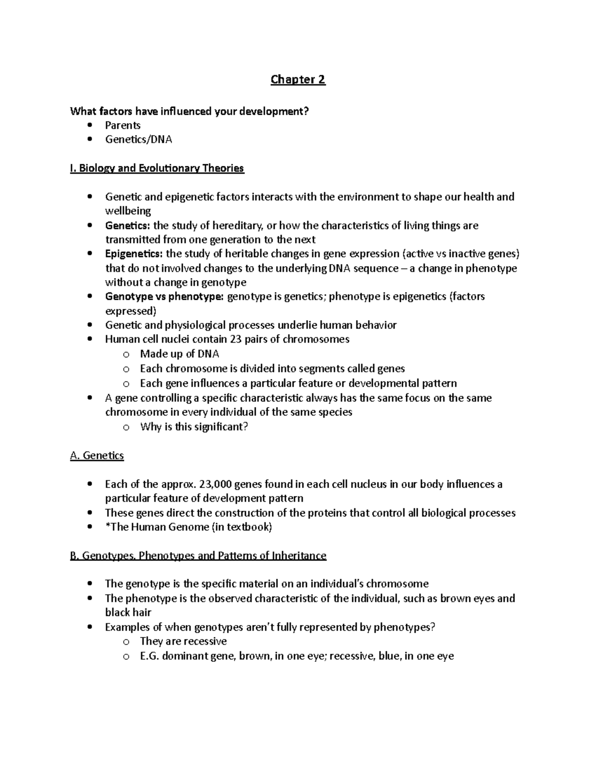 3347 ch2 - Lecture notes 2 - Chapter 2 What factors have influenced ...