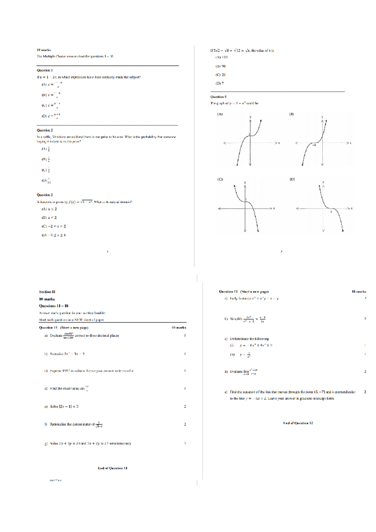 Advance paper 1 - Studocu