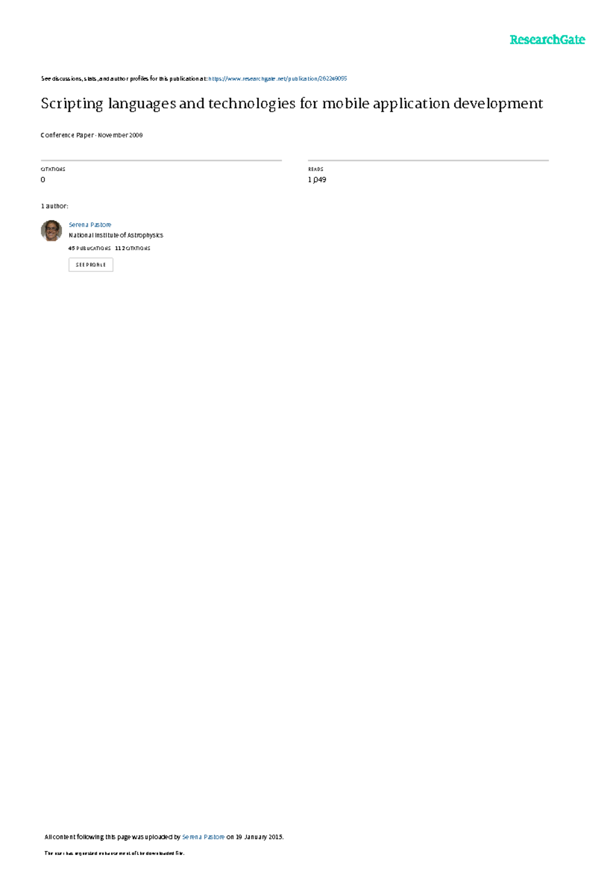 Scripting languages and technologies for mobile ap - See discussions ...