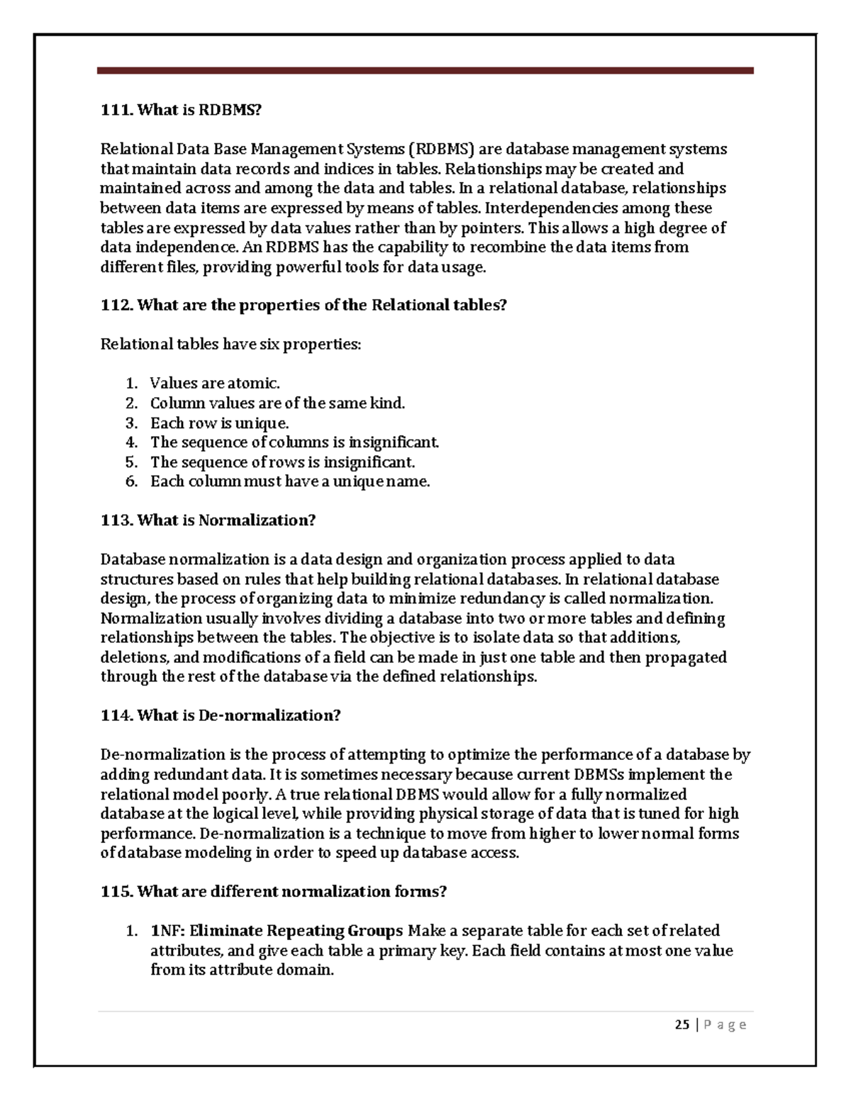 SQL questions-25-29 - SQL Practice questions for exam by Professor KD ...