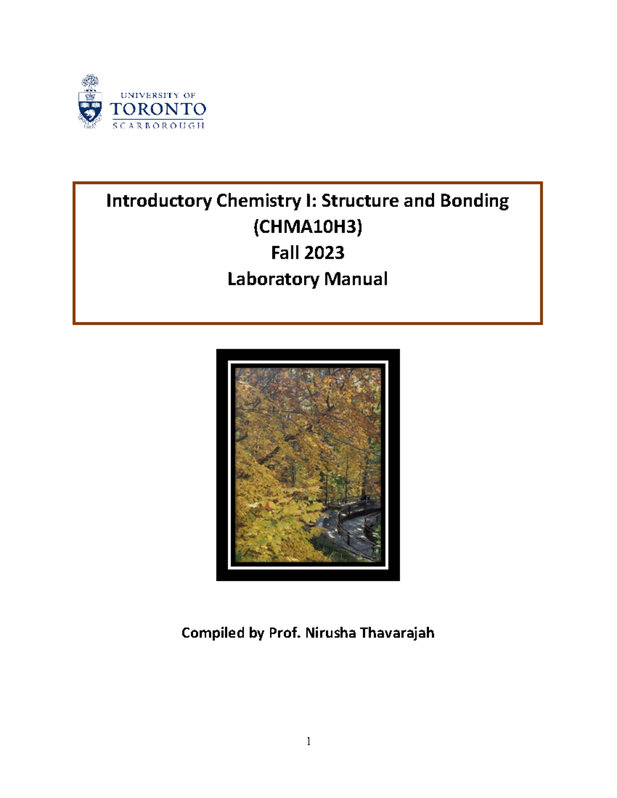 CHMA10 Lab Manual - Final Version 2 - Compiled by Prof. Nirusha ...