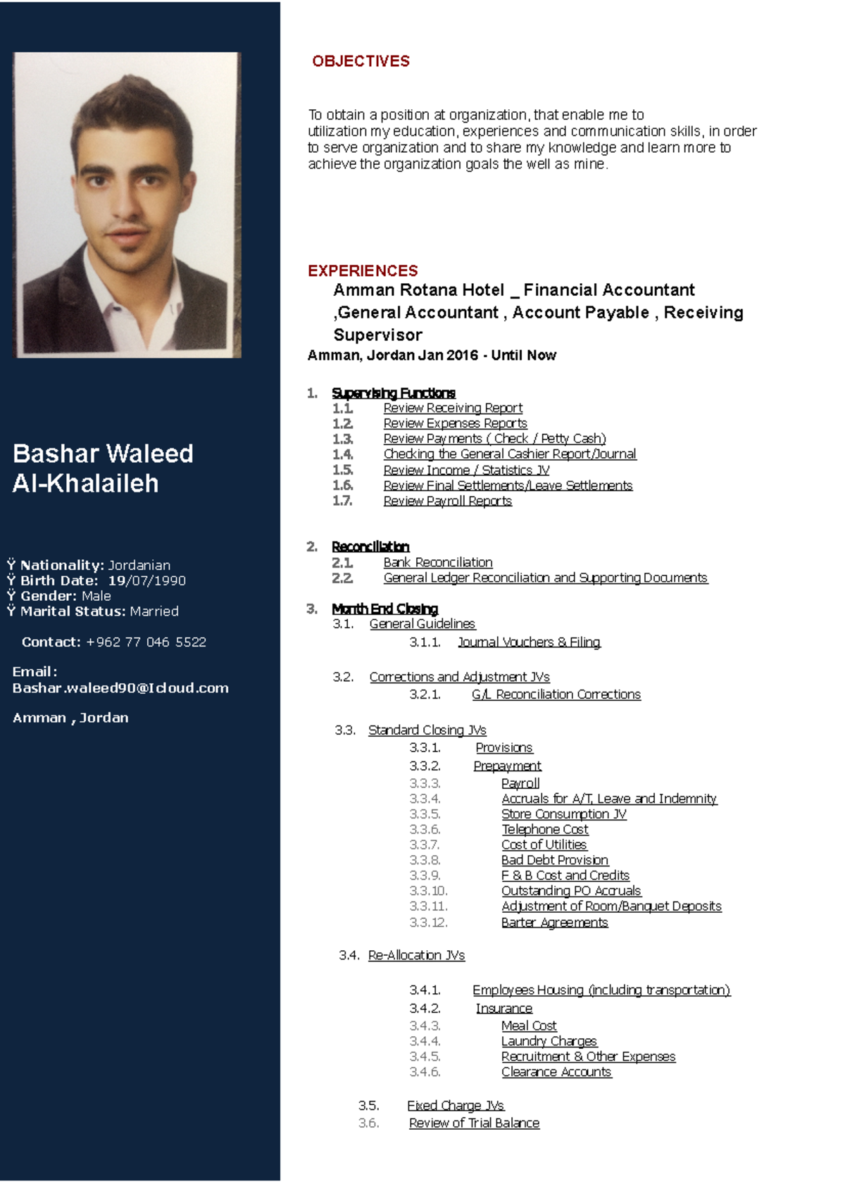 1 -Bahsar CV - erfgd - Bashar Waleed Al-Khalaileh Ÿ Nationality ...