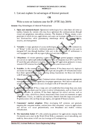 IOT LAB Manual - 1 | P a g e INTERNET OF THINGS/ ARDUINO LABORATORY LAB MANUAL Year : 2020 ...