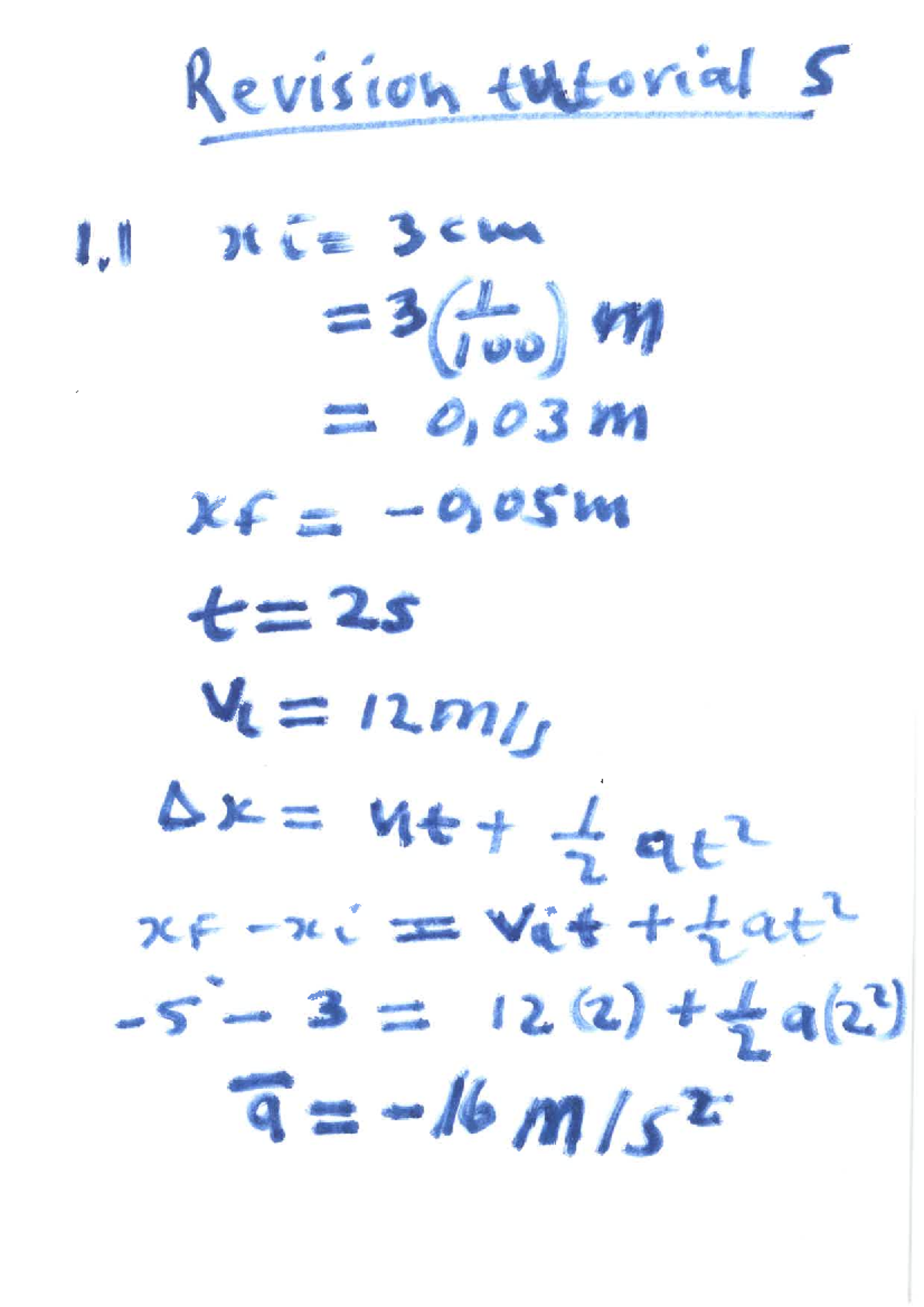 Solution Revision Tutorial 5 - MATH150 - Studocu