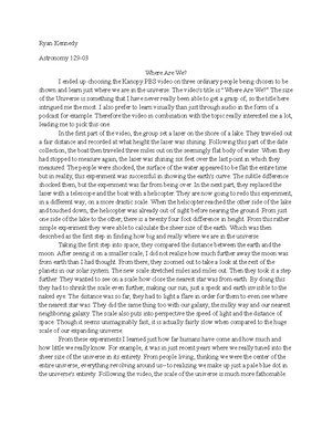 Astronomy 129 Part 3 - Lab Work - Astronomy Lab 1. The sixth brightest ...