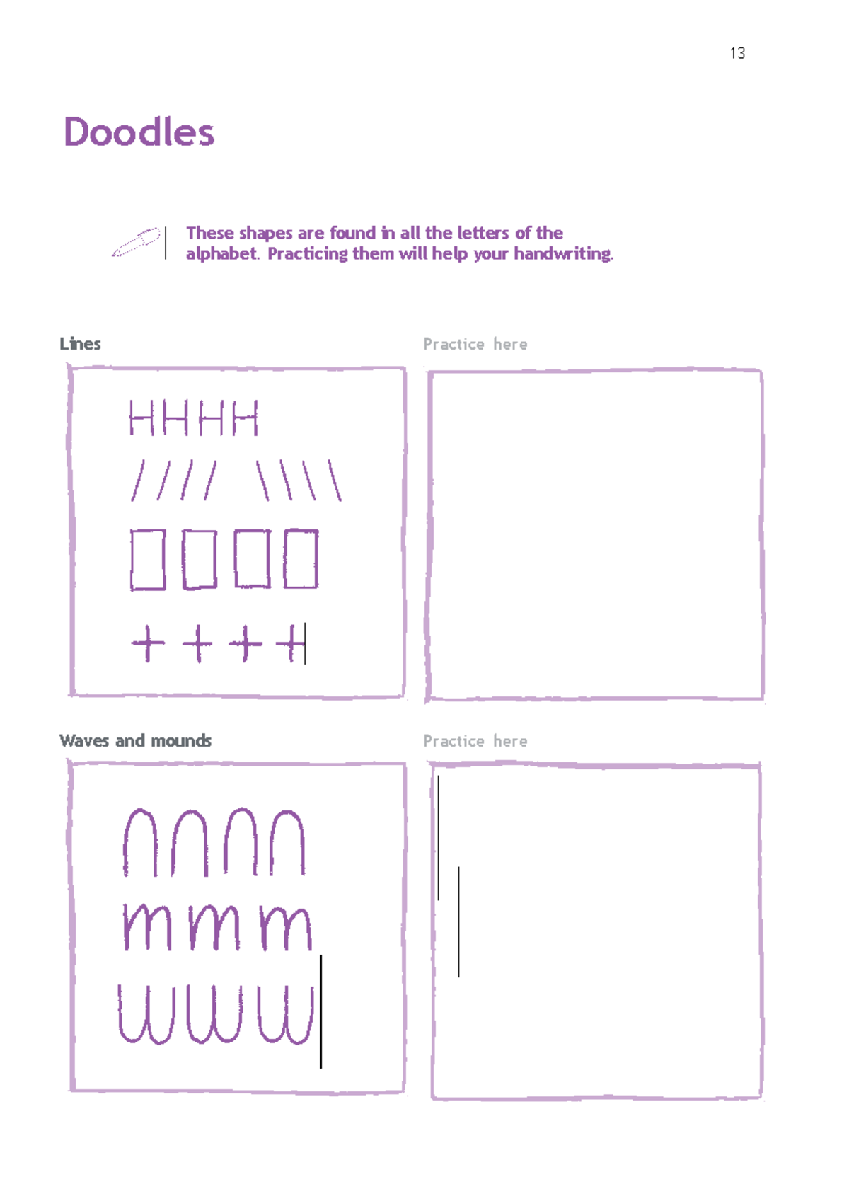 Activity no. 1 - title - These shapes are found in all the letters of ...