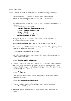 Science 9 Quarter 1 - Summative Assessment 1 Answer Key - What ...