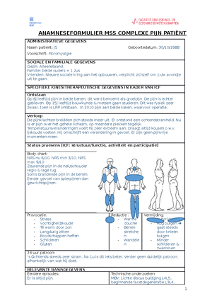 Notities praktijles carpal tunnel - medianus - Palmaire zijde duim en ...