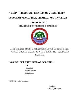 Adama Science AND Technology University final project - ADAMA SCIENCE ...