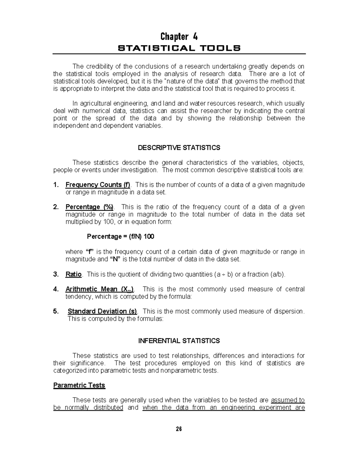 Module 4 - Chapter 4 STATISTICAL TOOLS The credibility of the ...