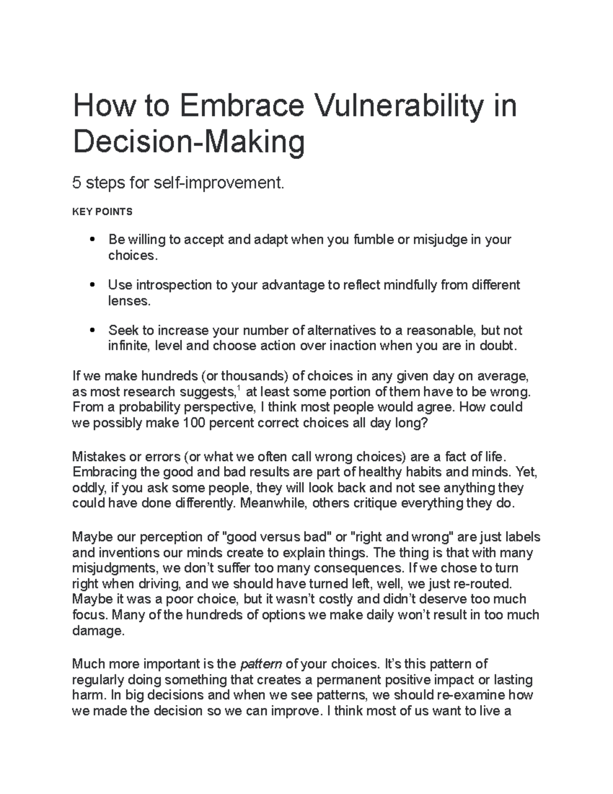 How to Embrace Vulnerability in Decision - How to Embrace Vulnerability ...