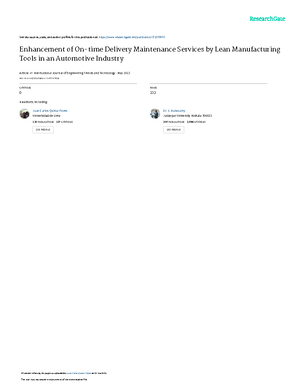 Improving Overall Equipment Effectiveness OEE of Extrusion Machine ...