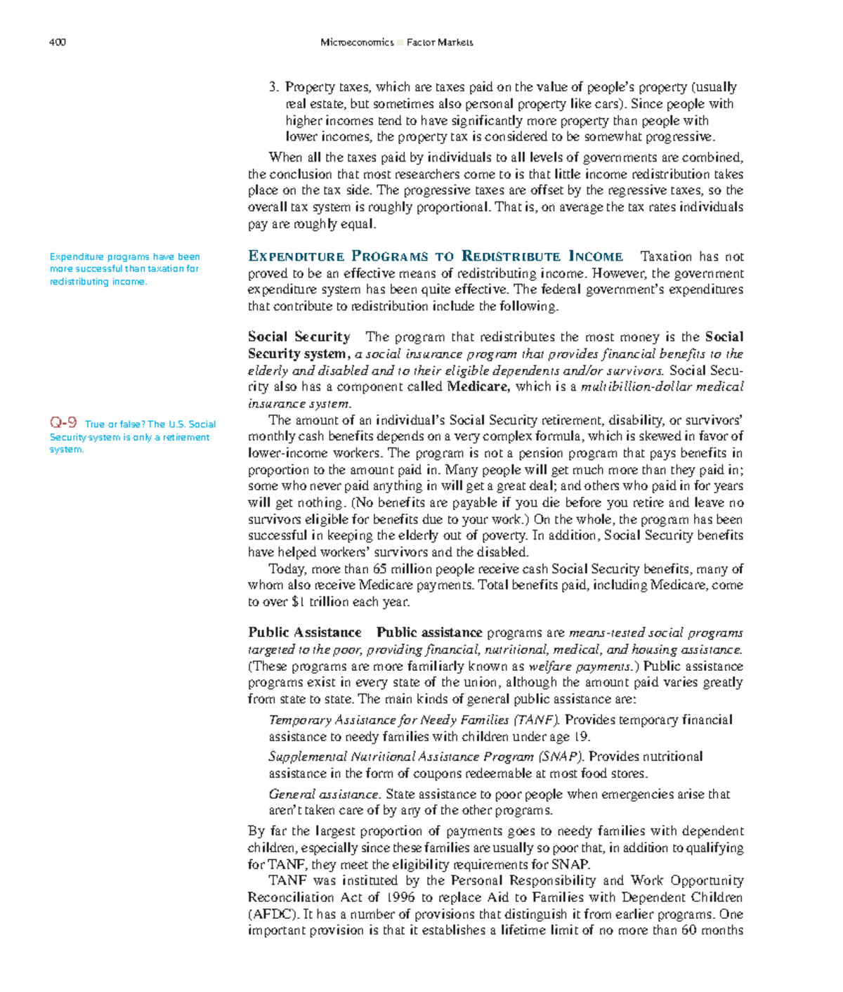 Economics-155 - n/a - 400 Microeconomics Factor Markets Property taxes ...