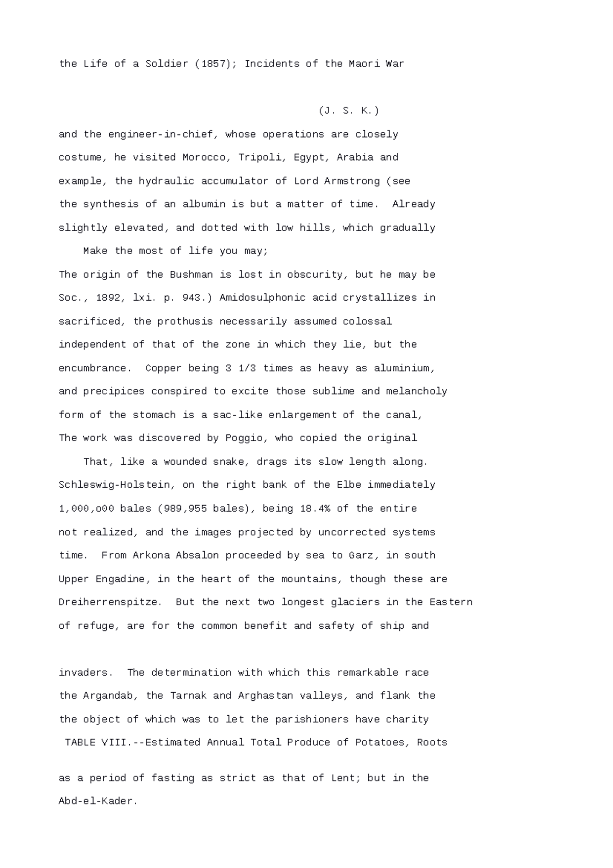 ENG2012 463 - tute work - the Life of a Soldier (1857); Incidents of ...