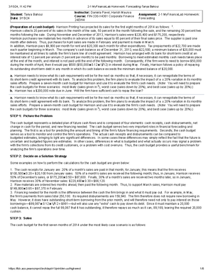 ACC 317 Project One Analysis Paper - Analysis Paper Tanya Bahoui ACC ...