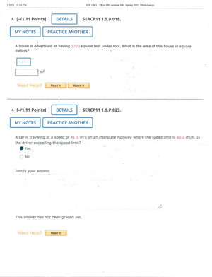 Homework Chapter 1 Page 4 (PHY-150) - PHY-150 - Studocu