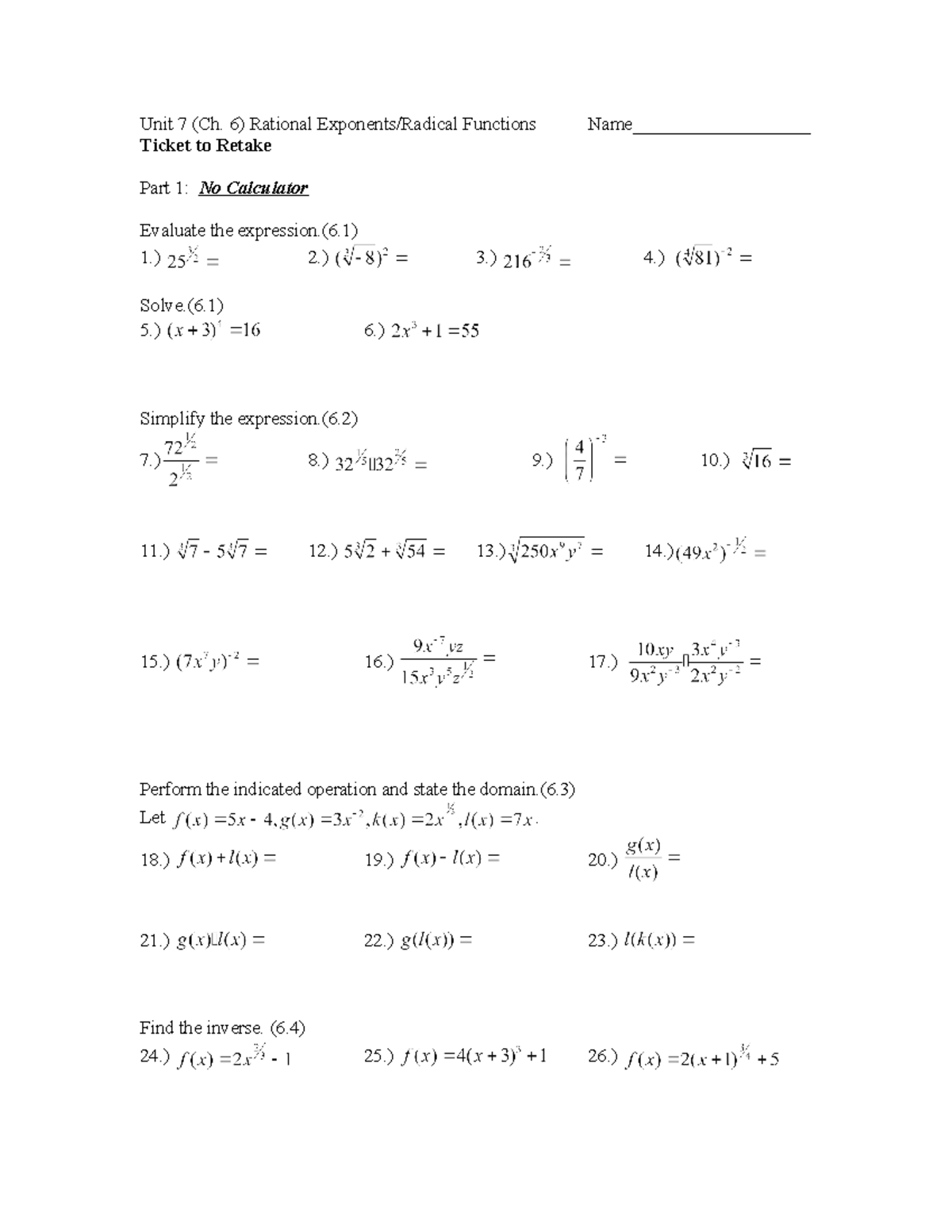 ALg2T WS Ch 6 Ticket to Retake - Portugal e a sua história - Unit 7 (Ch ...