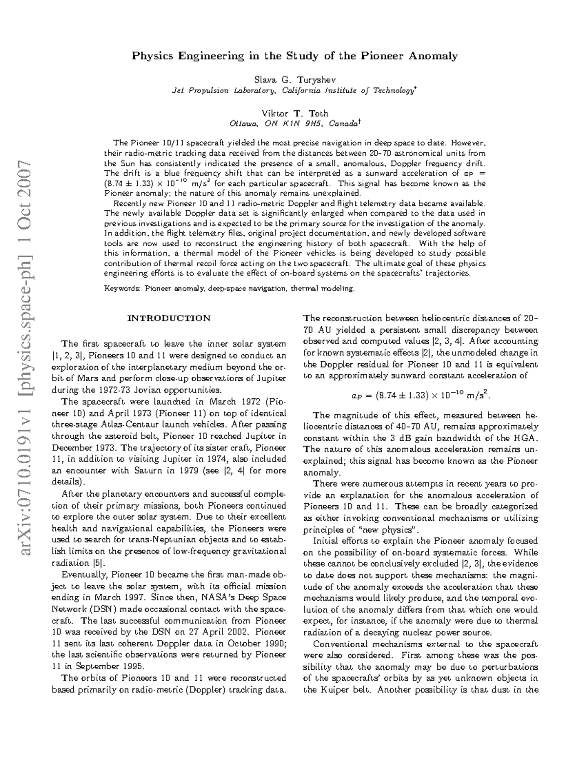 Physics Engineering in the Study of the Universe - arXiv:0710 [physics ...