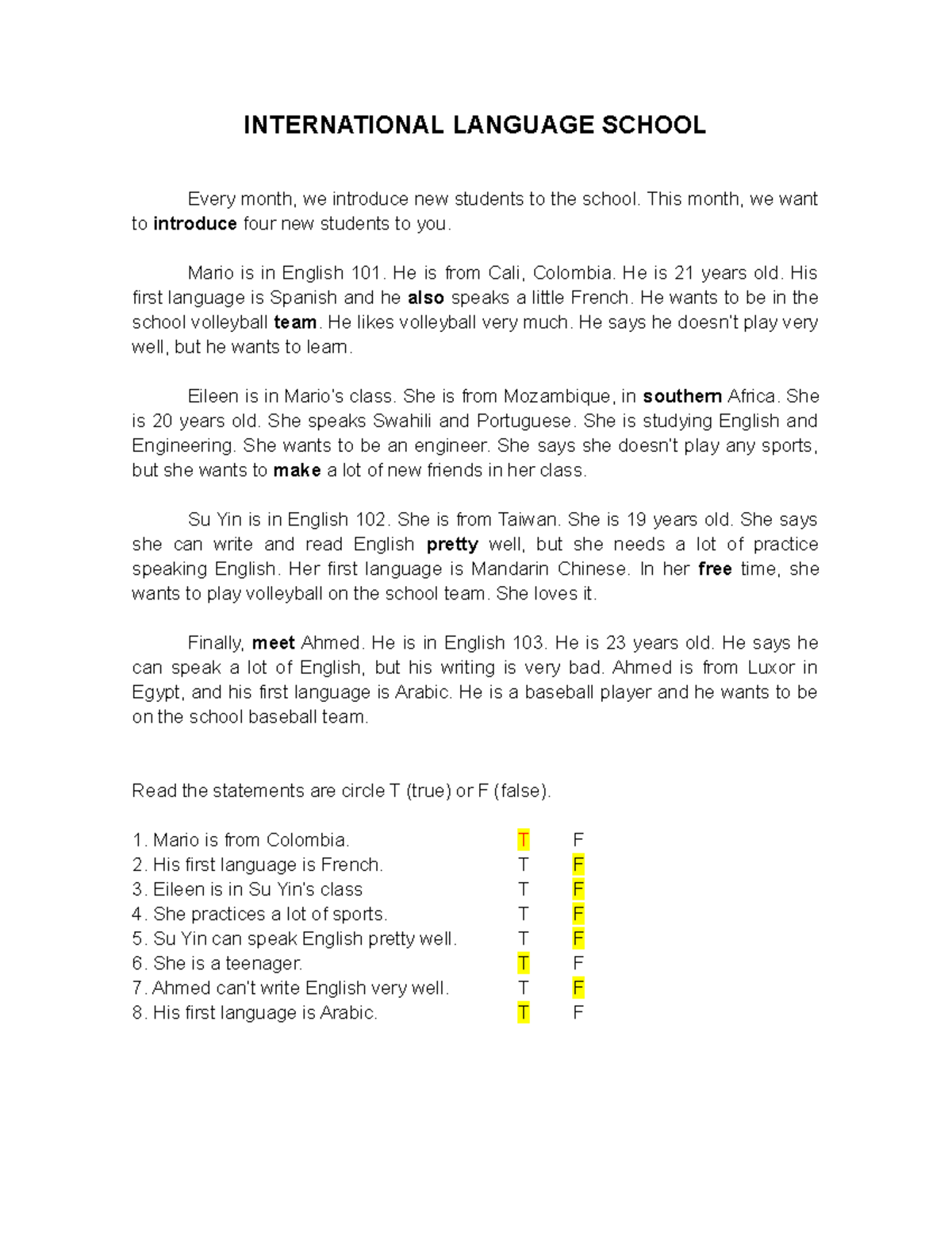 International Language School - INTERNATIONAL LANGUAGE SCHOOL Every ...