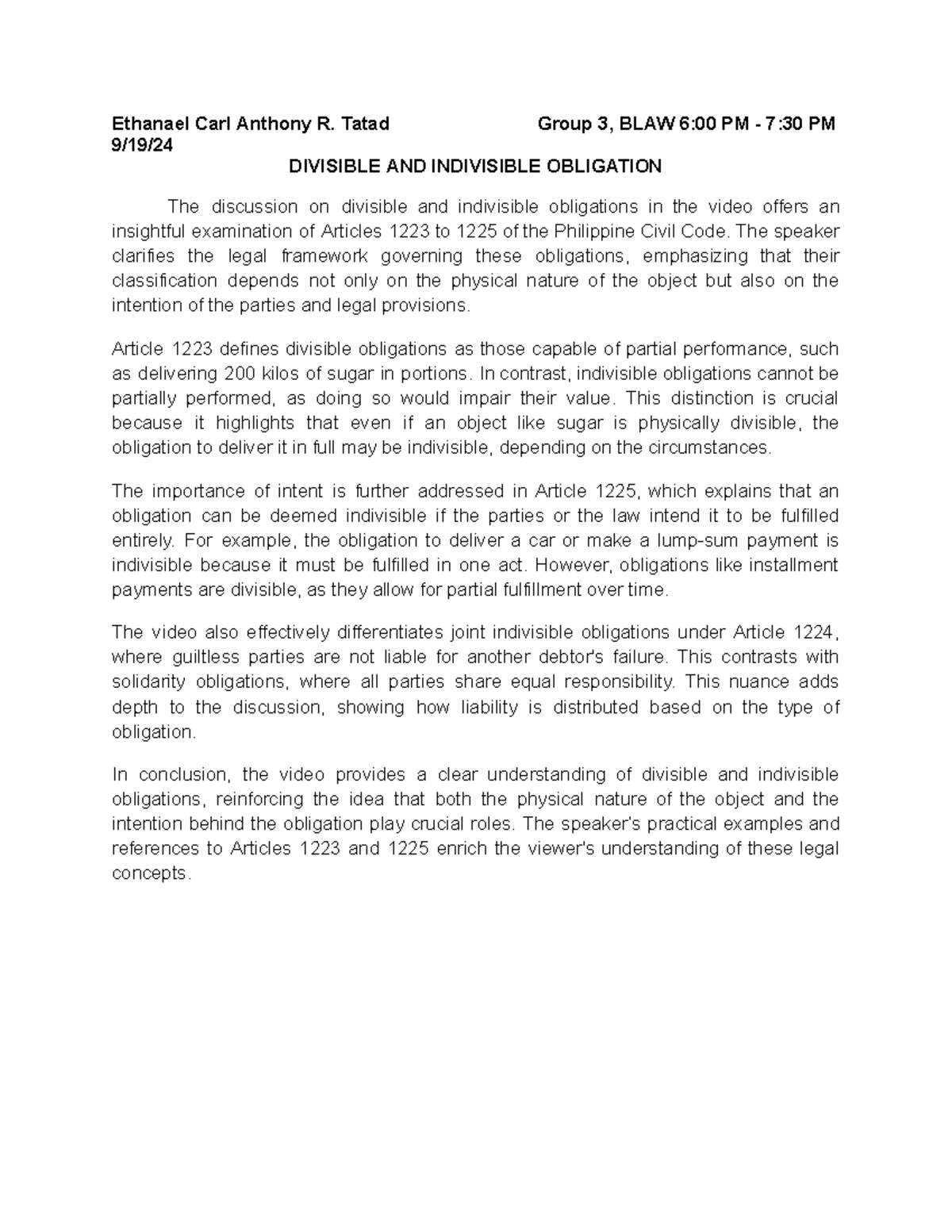 Reaction Papers - gvsdfsdfsd - Ethanael Carl Anthony R. Tatad Group 3 ...