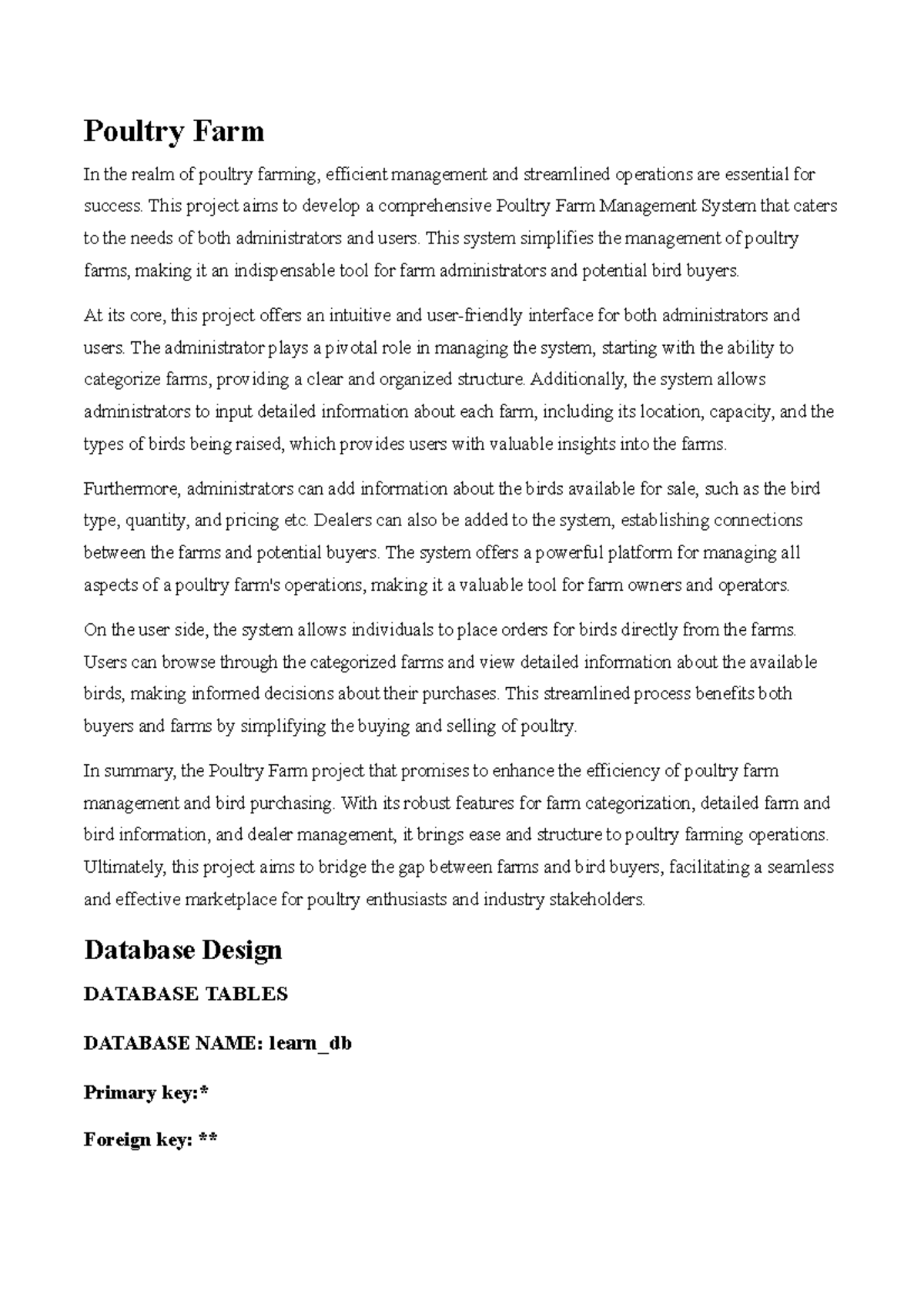 DFD and UML Diagrams of poltry farm management - Poultry Farm In the ...