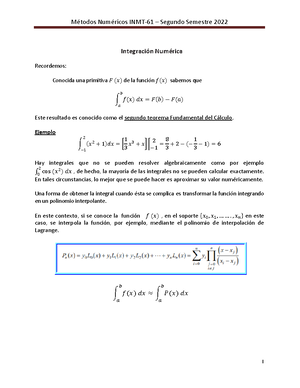 Polinomio Interpolaci n de Newton Materia - Polinomio de Interpolación ...