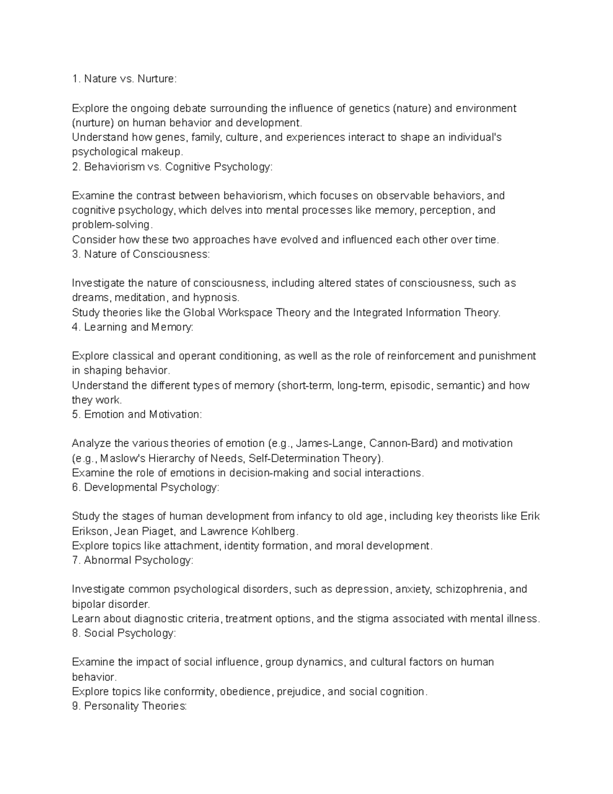 Reoccuring patterns in psychology - Nature vs. Nurture: Explore the ...