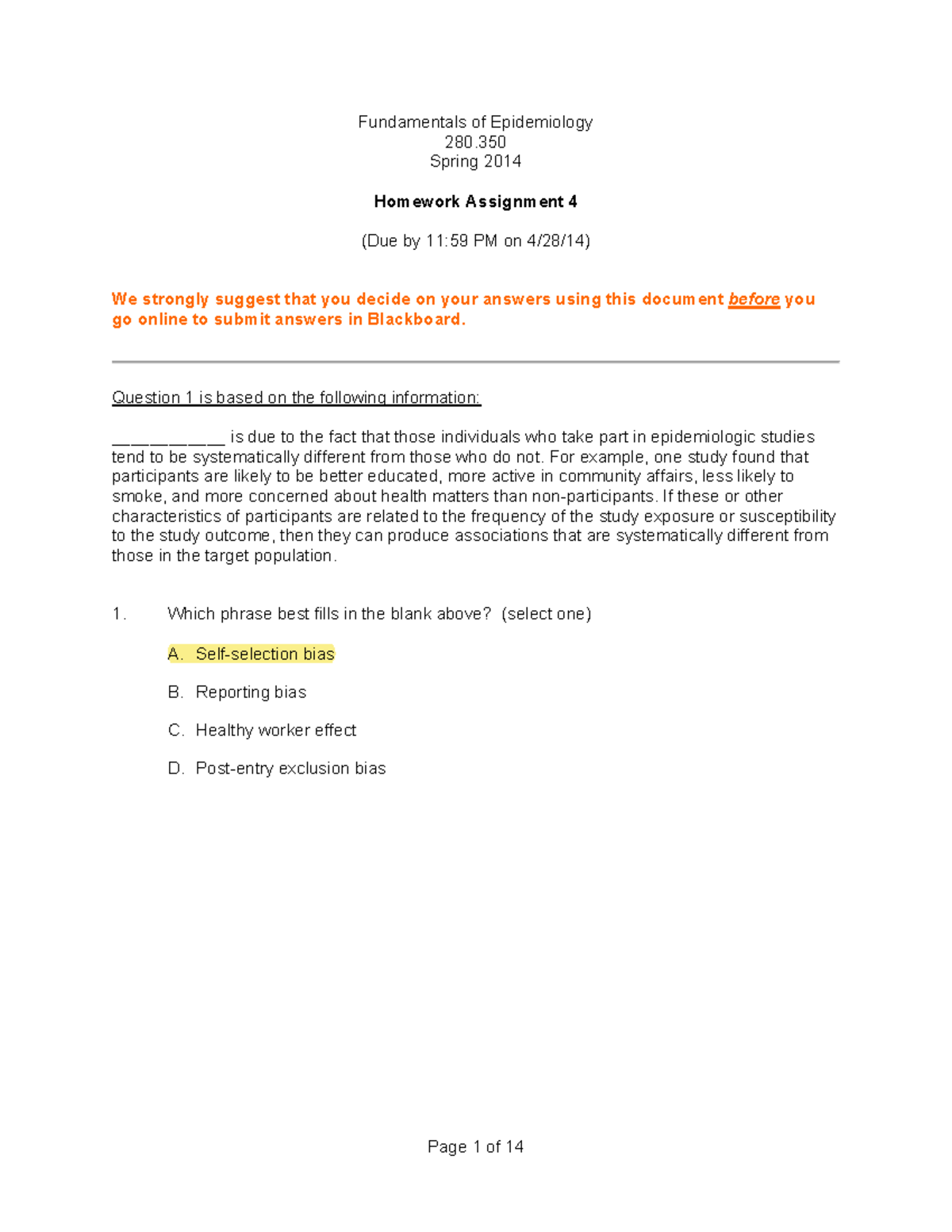 HW 4 - Homework assignment 4 - Warning: Unimplemented annotation type ...