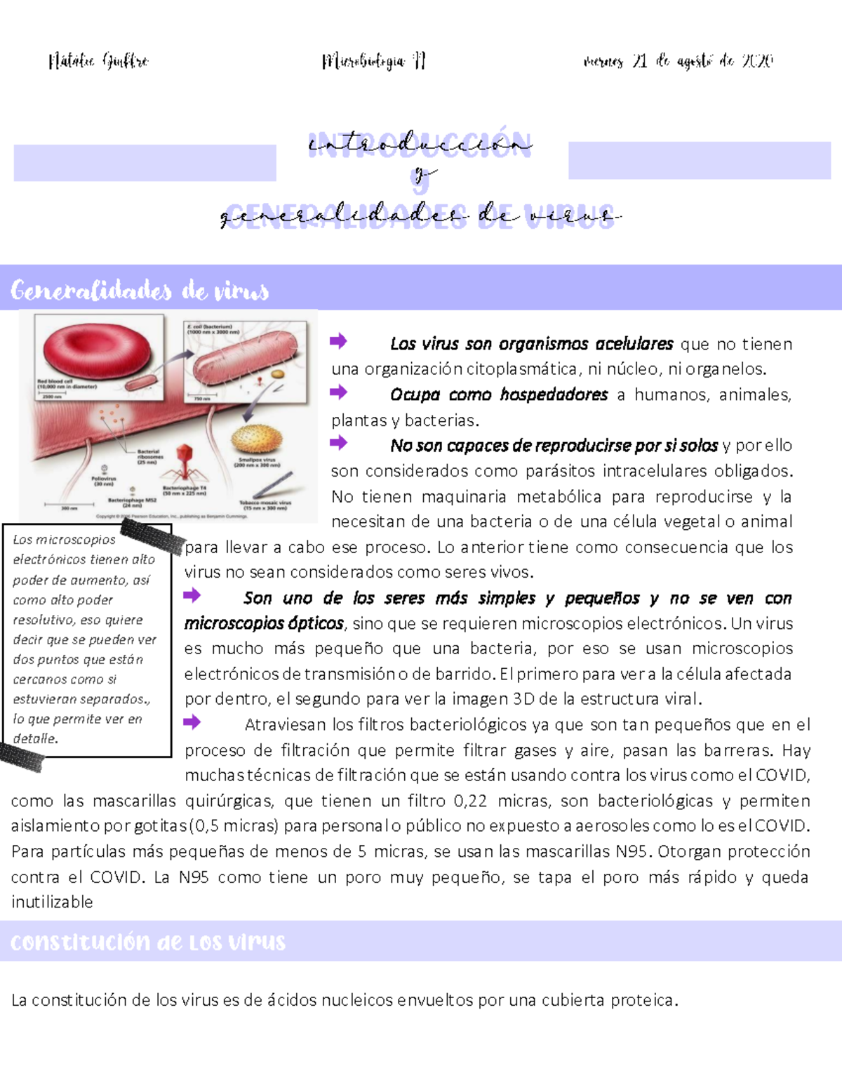 1.intro y generalidades de virus - Warning: TT: undefined function: 32 INTRODUCCIÓN Y ...