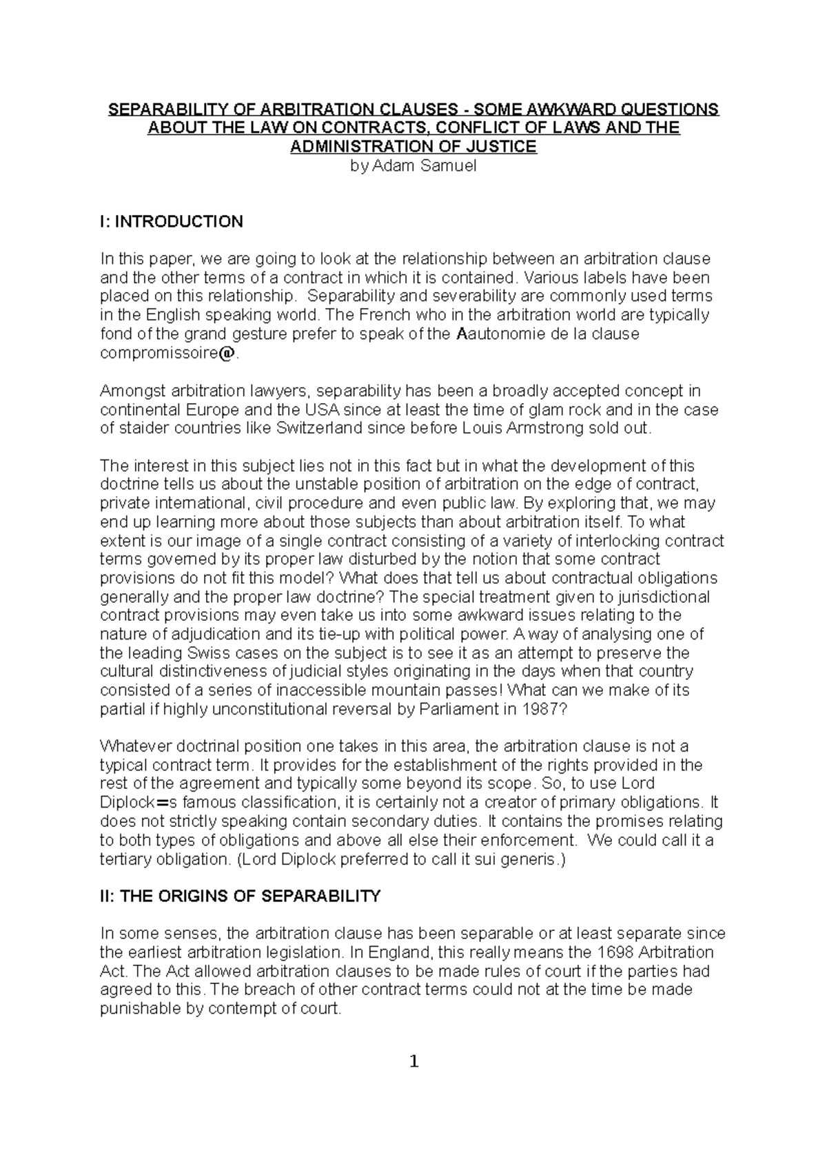 4243 separabi updated - Law - SEPARABILITY OF ARBITRATION CLAUSES ...