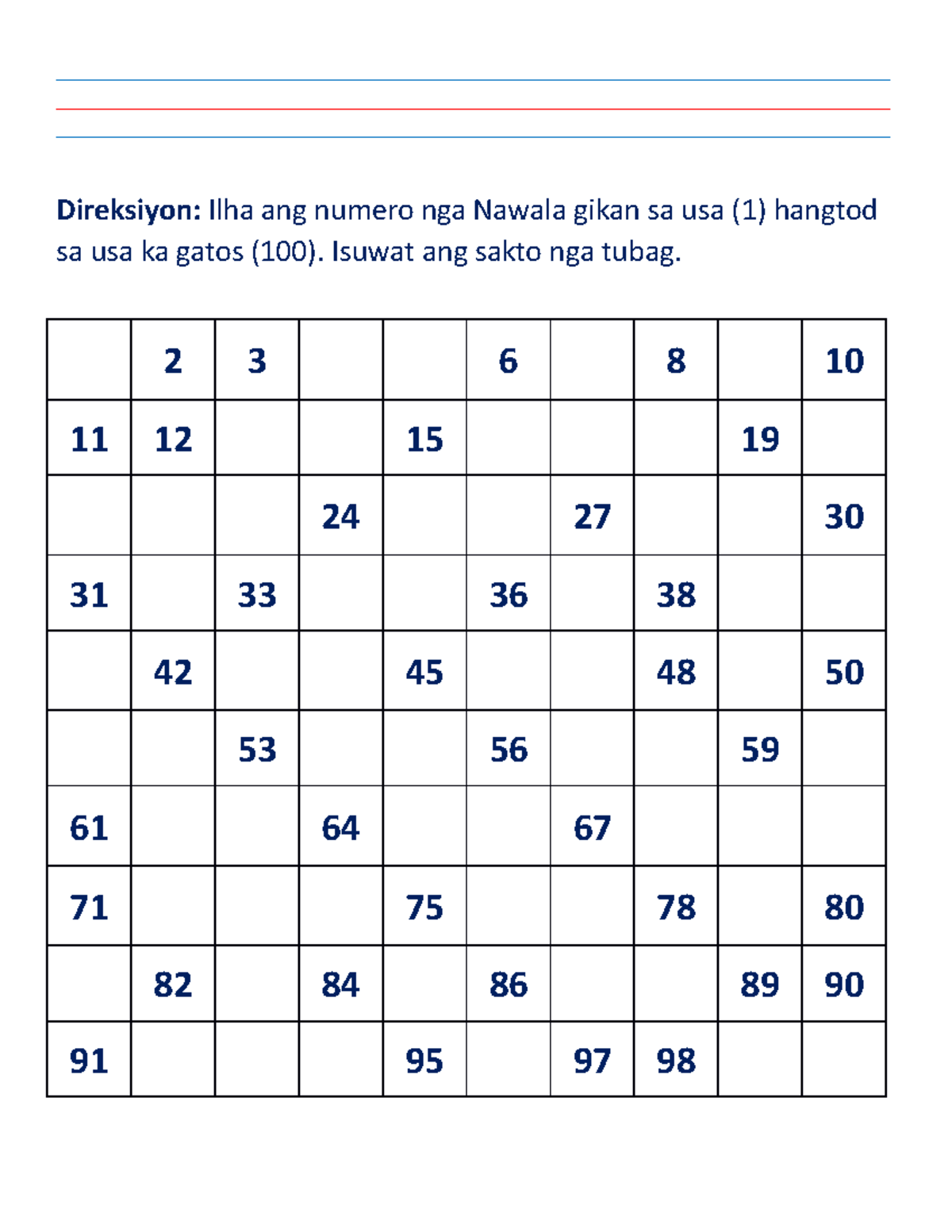1ST Periodical EXAM Coverage Grade 1 - - Studocu