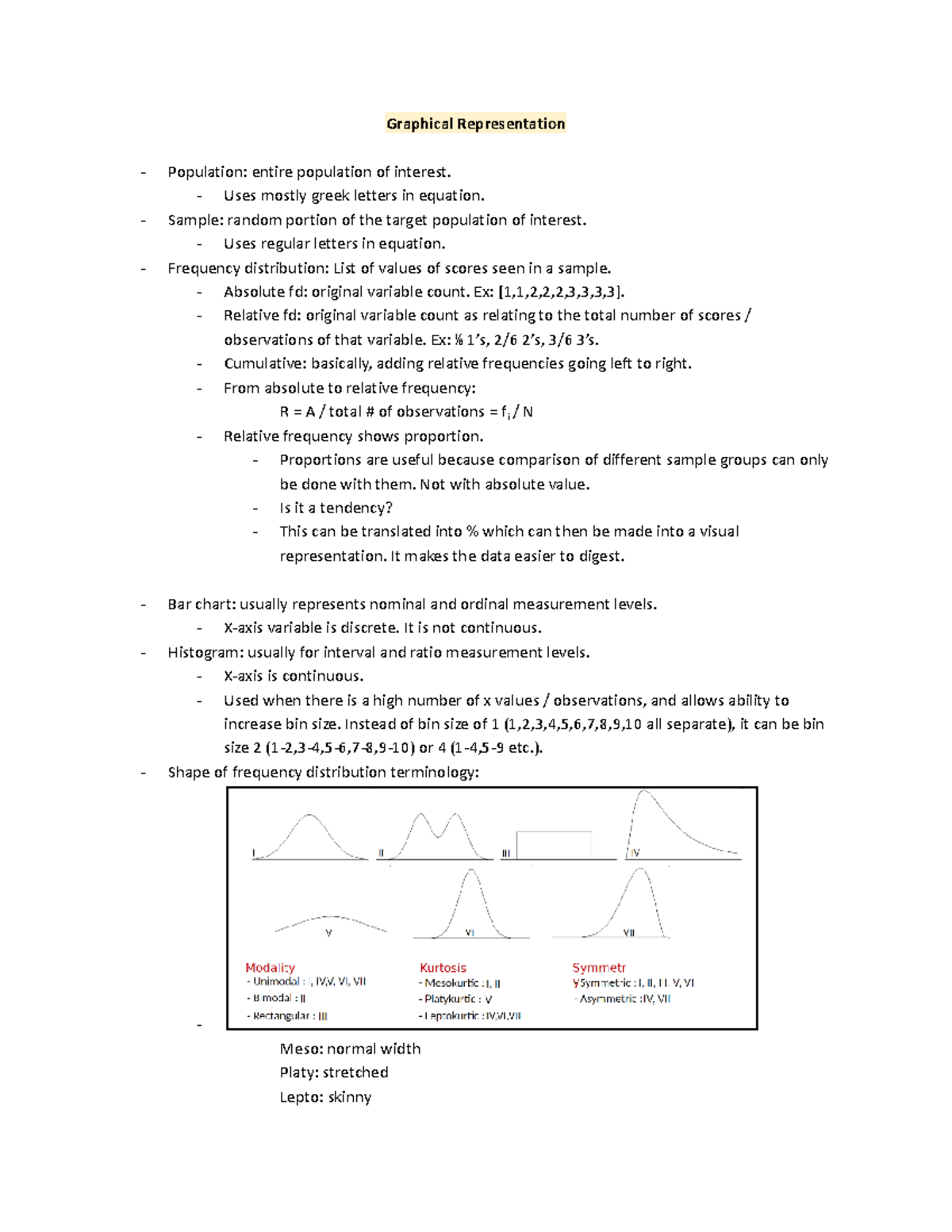 Graphical Representation Lecture - Graphical Representation Population ...