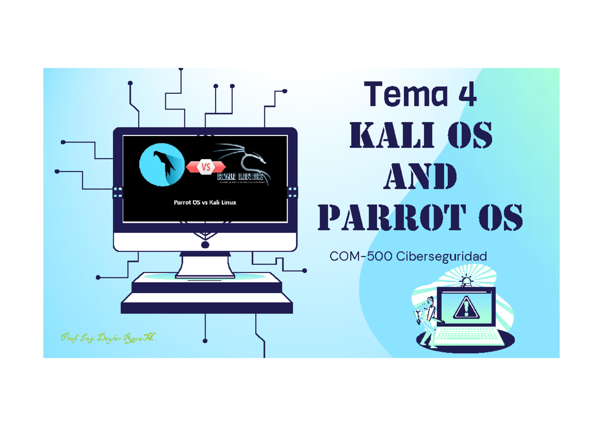 Tema 4 - Kali-Parrot - Des - Tema 4 KALI OS and PARROT os COM-500 ...