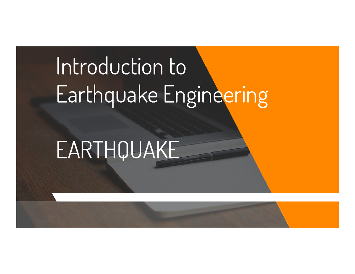 2 - it will wake you up - Introduction to Earthquake Engineering ...