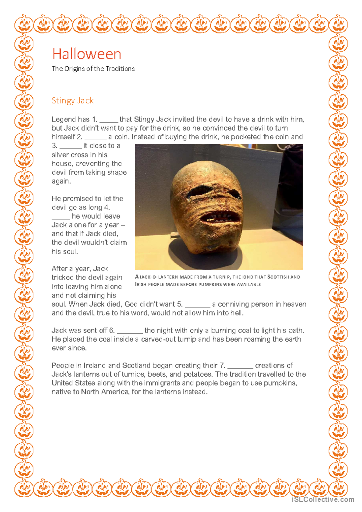 2-3 eso Halloween - The Origins of the Traditions - Advanced Reading-4 ...