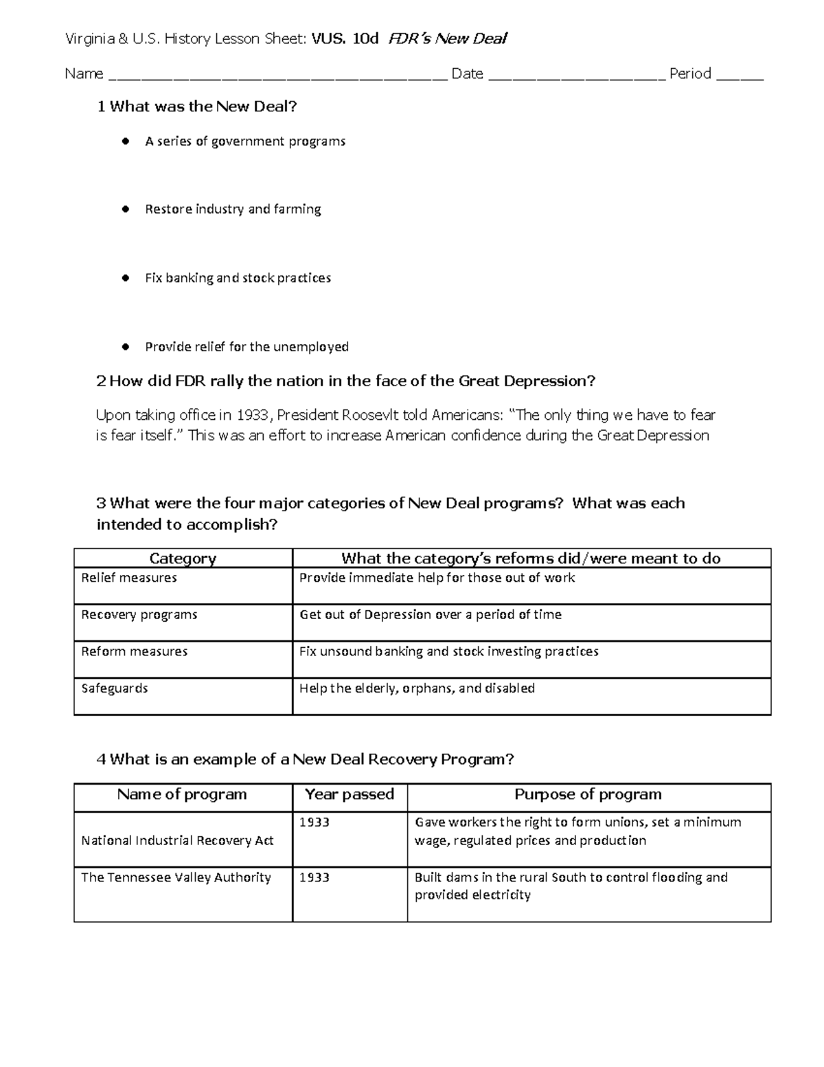 VUS+10d+Completed+New+Deal+Notes - 1 What was the New Deal? A series of ...