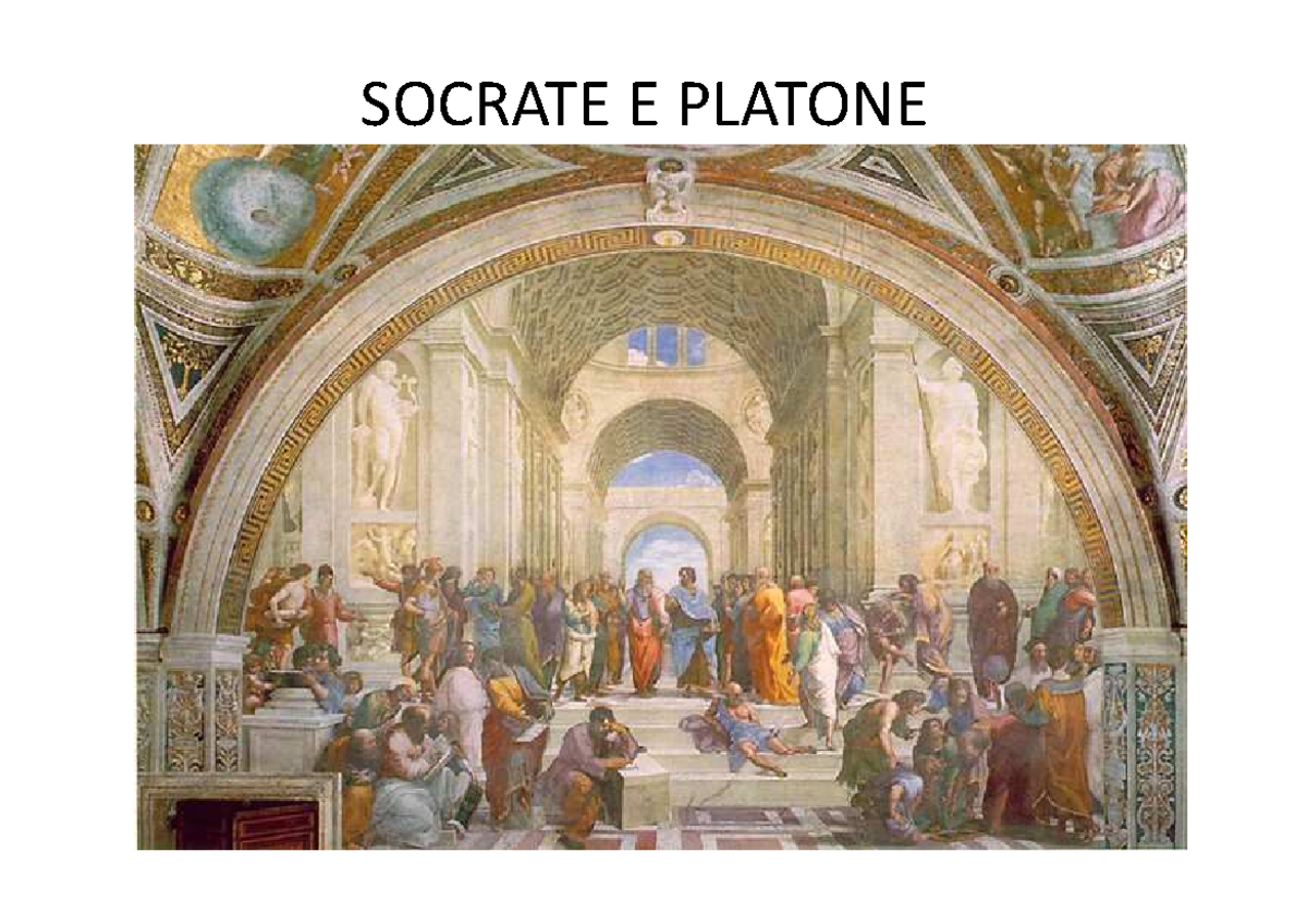 Socrate E Platone - Appunti 2 - SOCRATE E PLATONE LA NASCITA DELLA FILOSOFIA MORALE Avviene ...