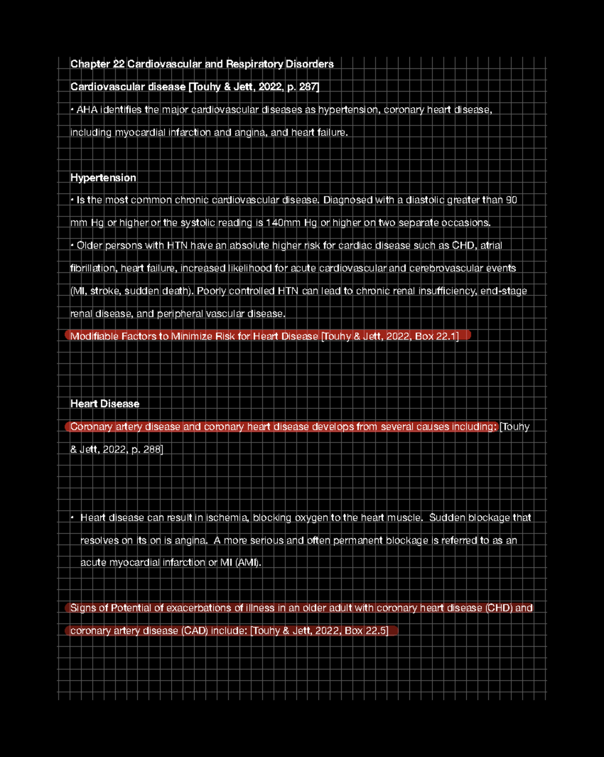 Unit 8 Key Concepts - Studying help - Chapter 22 Cardiovascular and ...