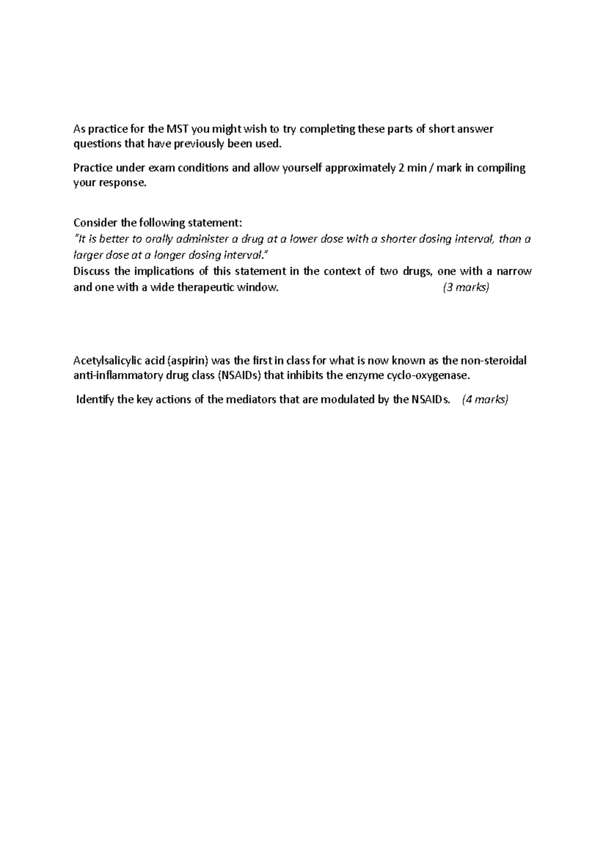 MST 1 2022practice - great material for MBB1 YEAHHHHHHHHH LOL - As ...