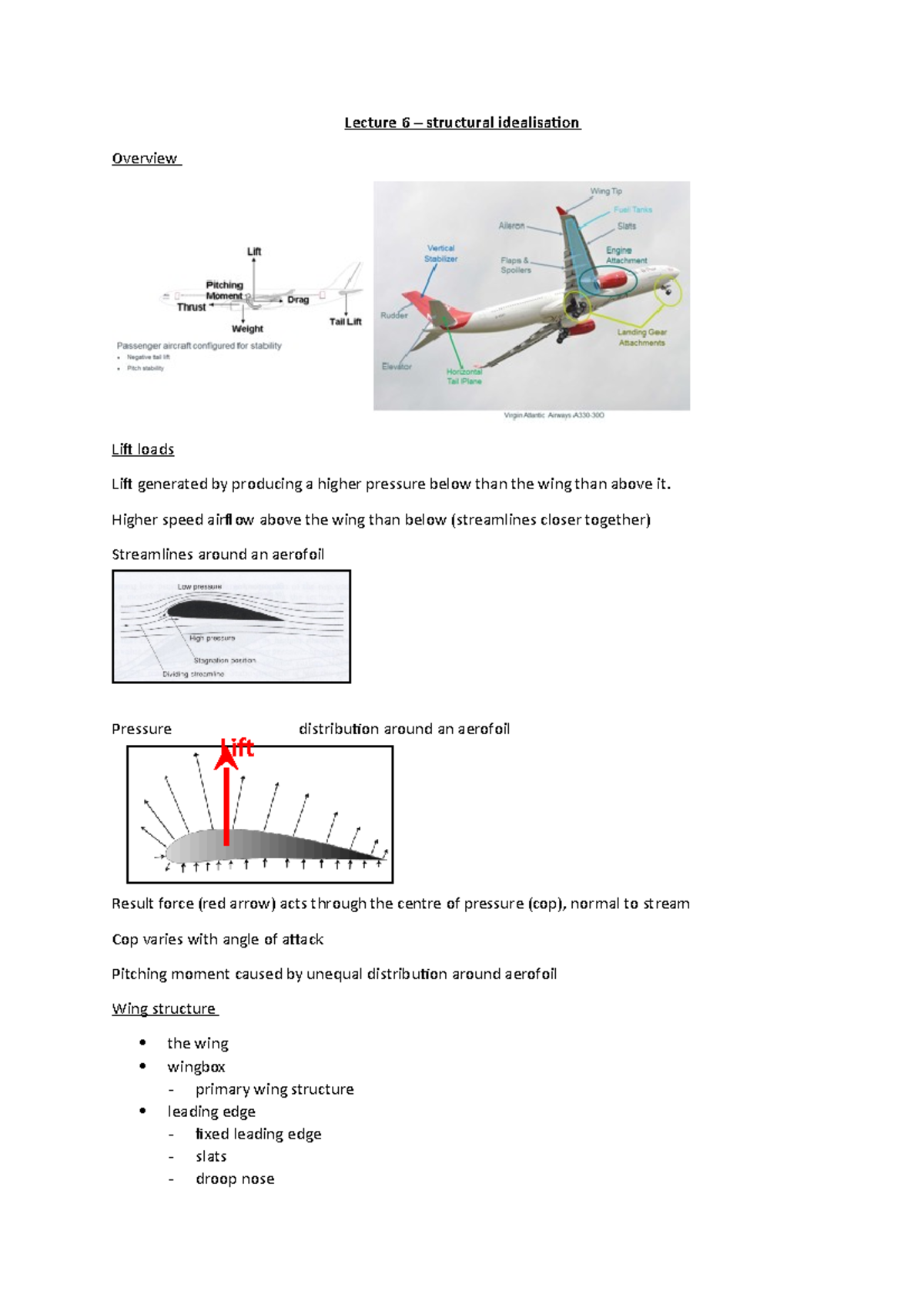 Lecture 6 - Structural Idealisation 1 - Lif Lecture 6 – structural ...