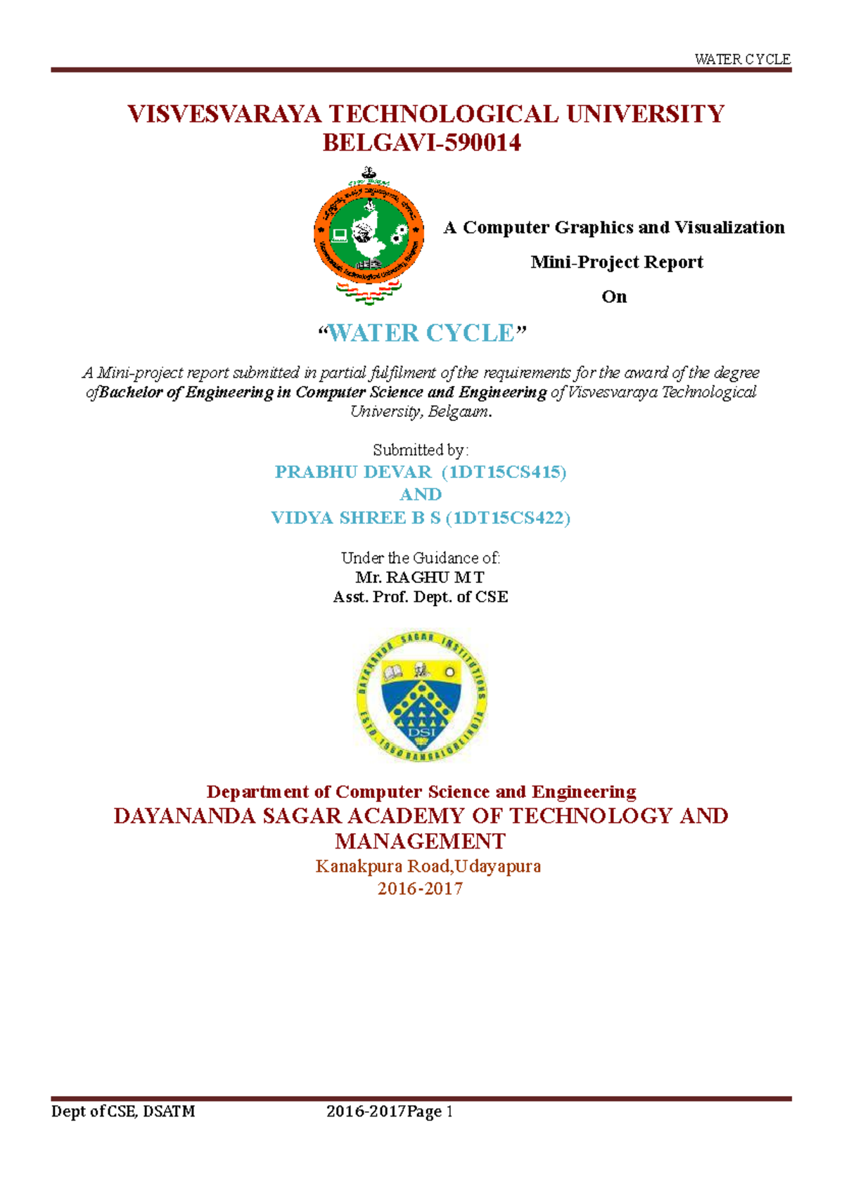 Prabhu g - Ntg much - VISVESVARAYA TECHNOLOGICAL UNIVERSITY BELGAVI- A ...